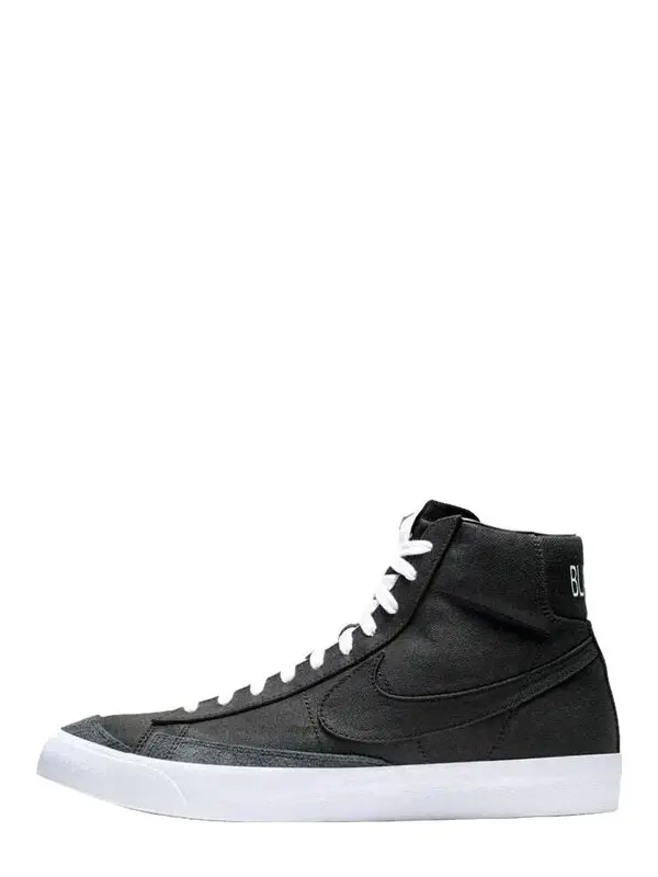 Nike Blazer Mid '77 Canvas Sneakers - Black