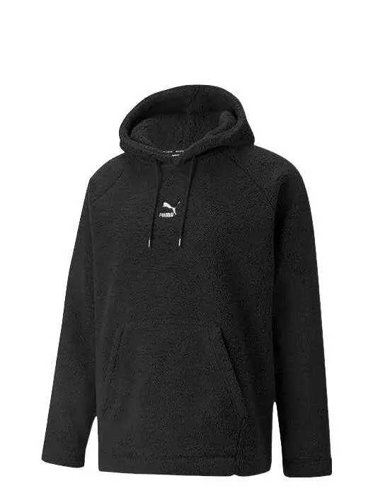 PUMA Classics Sherpa Hoodie - Black