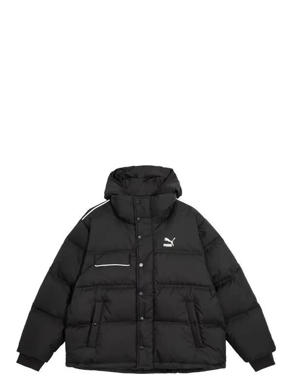 PUMA Down Hooded Coat - Black