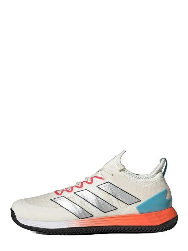 Adidas Adizero Ubersonic 4 Clay Court Tennis Shoes - Chalk White/silver Metallic/preloved Blue