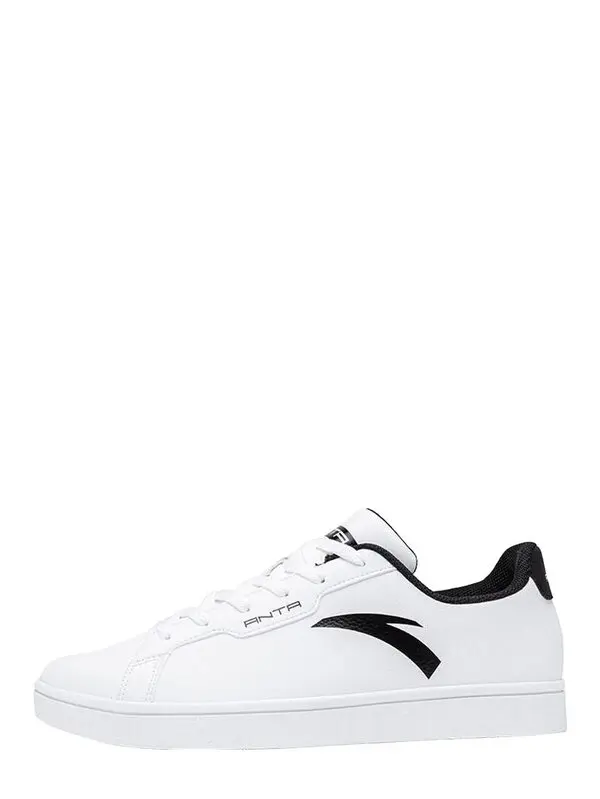 ANTA Skateboarding Shoes - White/black