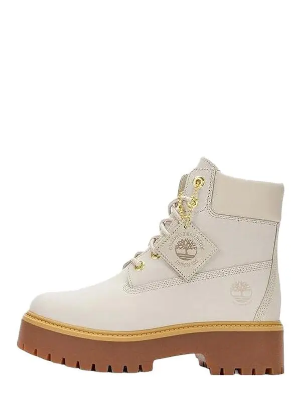 Timberland Stone Street 6-inch Platform Waterproof Boots - Beige/brown
