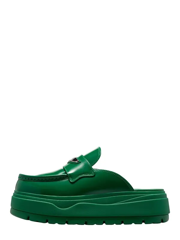 JORDAN Mule - Malachite/metallic Silver