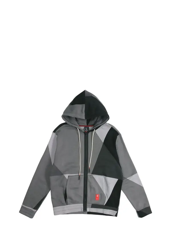 Nike Kyrie Irving Colorblock Zip-up Hooded Jacket - Grey