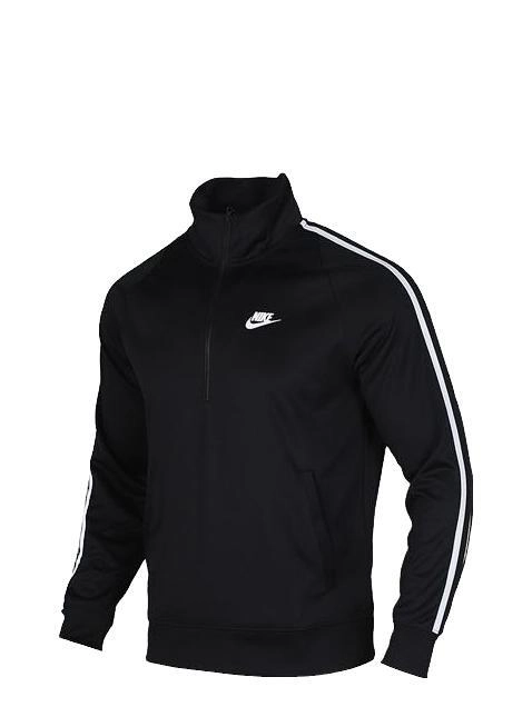 Nike Half Zip Stand Collar Pullover - Black