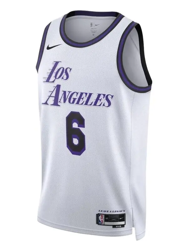 Nike Dri-fit Nba Los Angeles Lakers Lebron James City Edition 2022/23 Swingman Jersey - None
