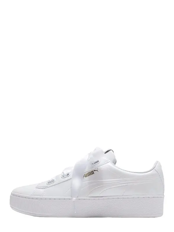 PUMA Vikky Platform Ribbon Low Top Sneakers - White