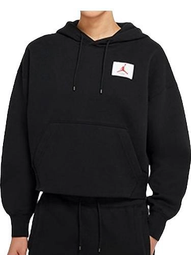 JORDAN Air Fleece Pullover Hoodie - Black