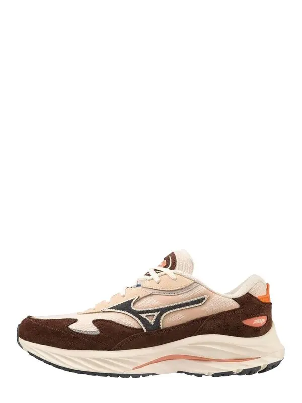 Mizuno Wave Rider Beta Sneakers - Mother Of Pearl/india Ink/chicory Coffee