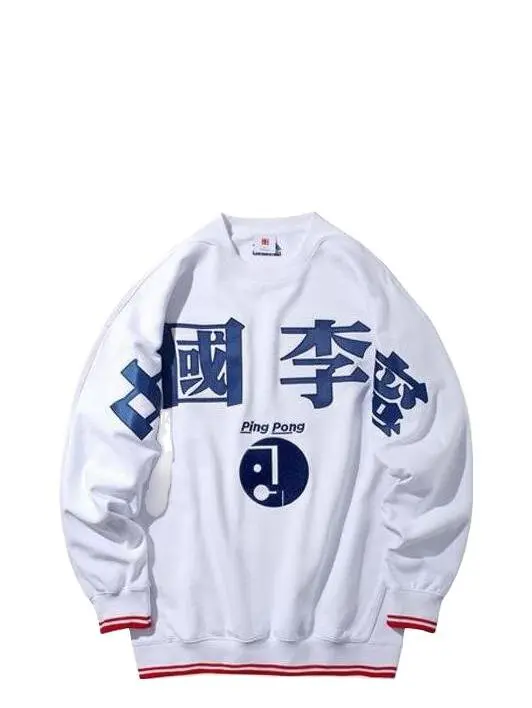 LI-NING Paris Catwalk Loose Pullover - White/blue/red