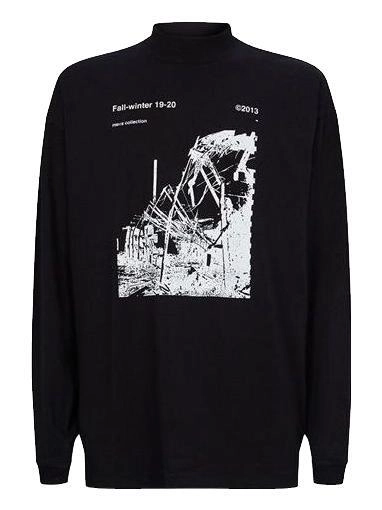 Off-White Factory Mock Neck T-shirt - Black