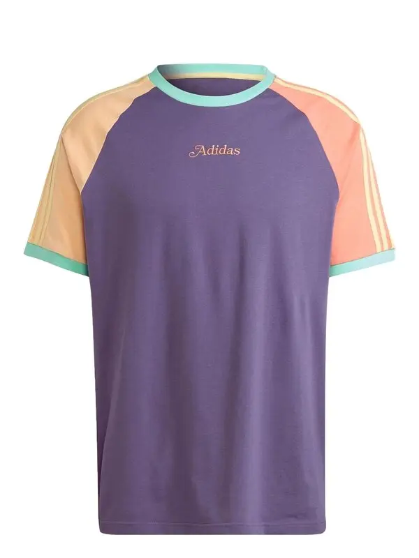 Adidas Originals Enjoy Summer Raglan T-shirt 'purple - Tech Purple