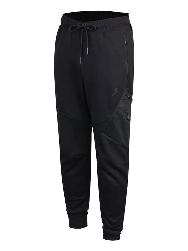 JORDAN Athleisure Casual Sports Running Knit Long Pants Asia Sizing - Black