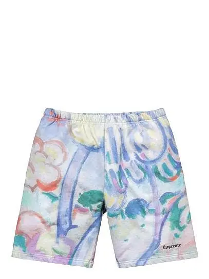Supreme Ss18 Landscape Sweatshort - Multi-color