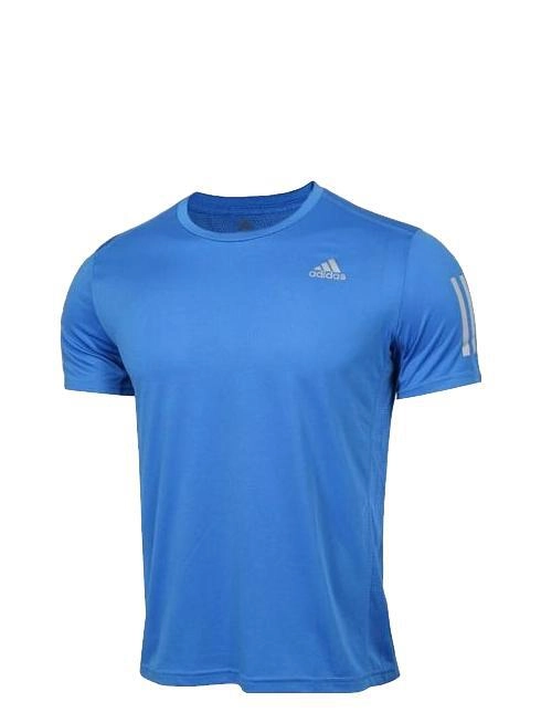 Adidas Own The Run Sports Short Sleeve Tee - Blue