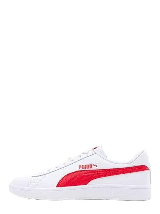 PUMA Smash V2 L Sneakers - White/red