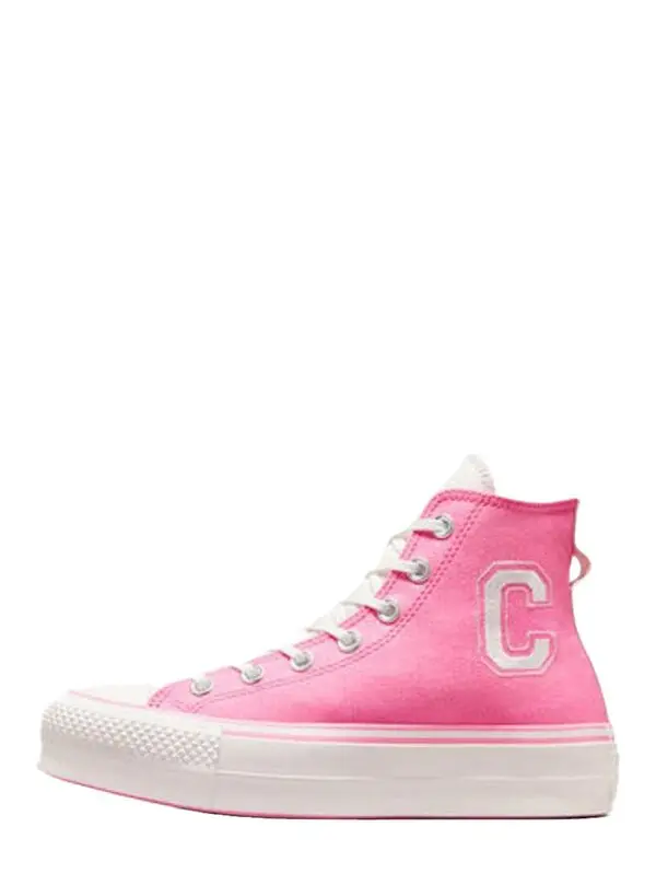 CONVERSE Chuck Taylor All Star Lift Platform Retro Varsity High Top Sneakers - Oops Pink/oops Pink