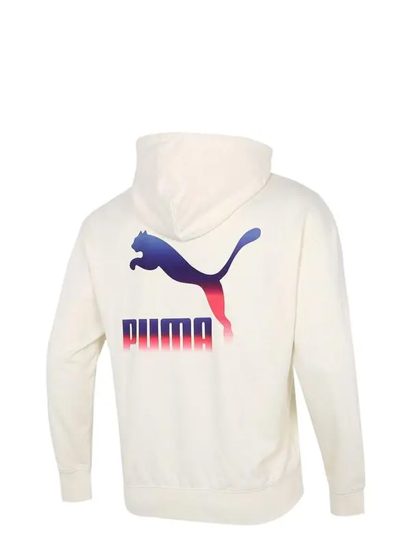 PUMA Logo Hoodie - White/cream