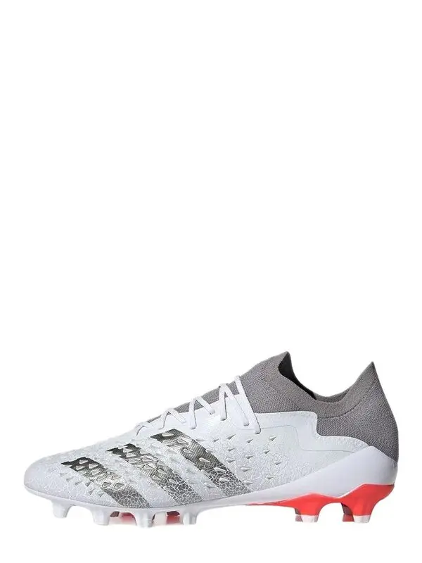 Adidas Predator Freak.1 Ag Football Cleats - White/grey/red