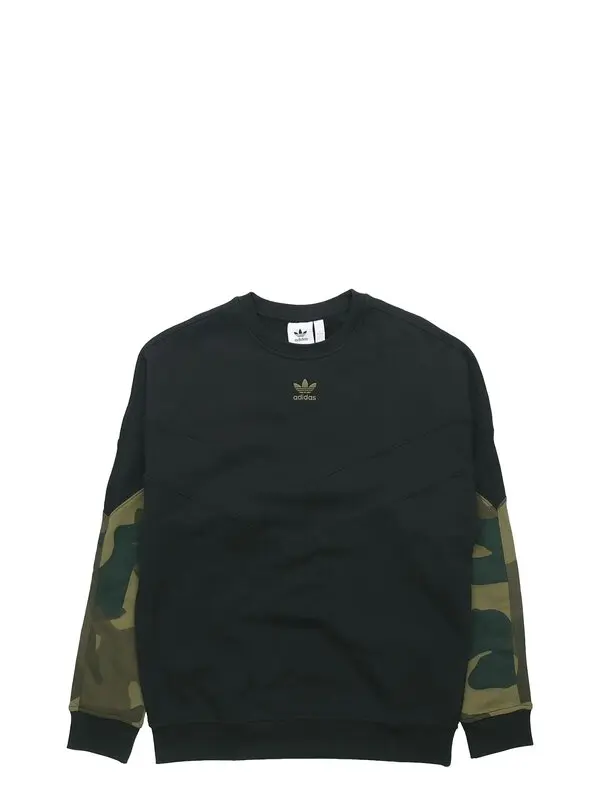 Adidas Originals Camouflage Crew Neck Sweatshirt - Black