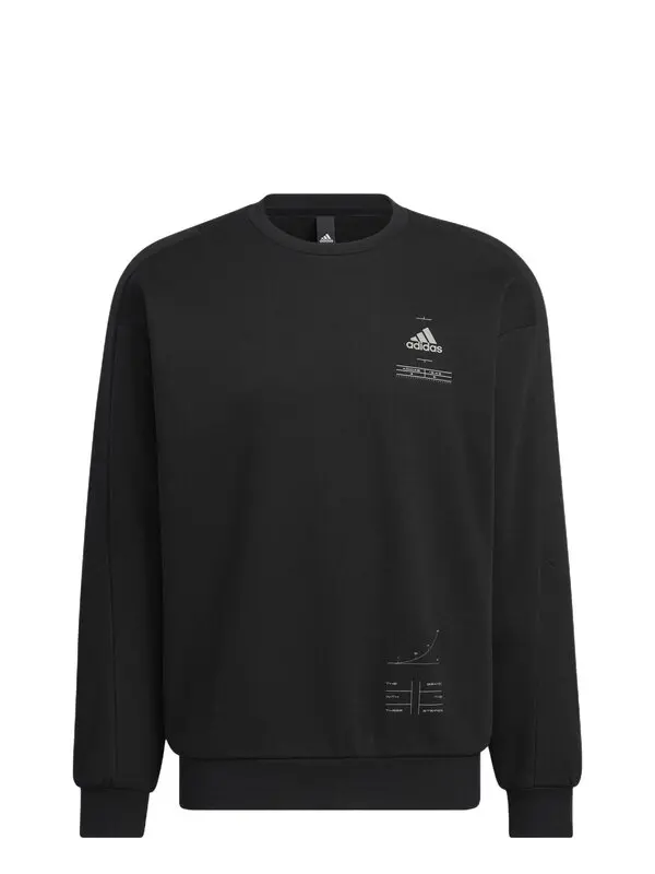Adidas Tech Engineering Crewneck Pullover - Black