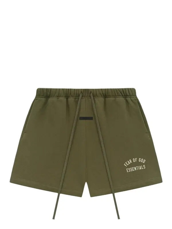Fear Of God Fleece Soccer Short "military - Olive Green