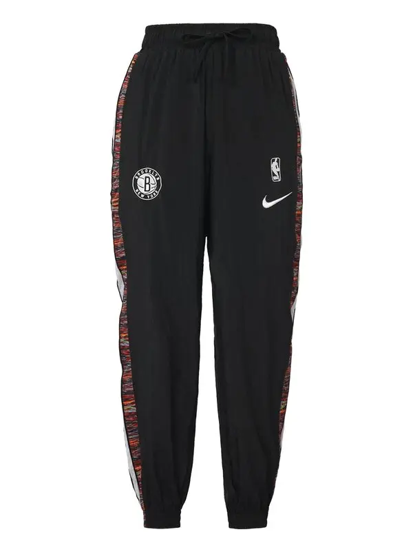 Nike Nba Courtside City Edition Brooklyn Nets Sports Long Pants - Black