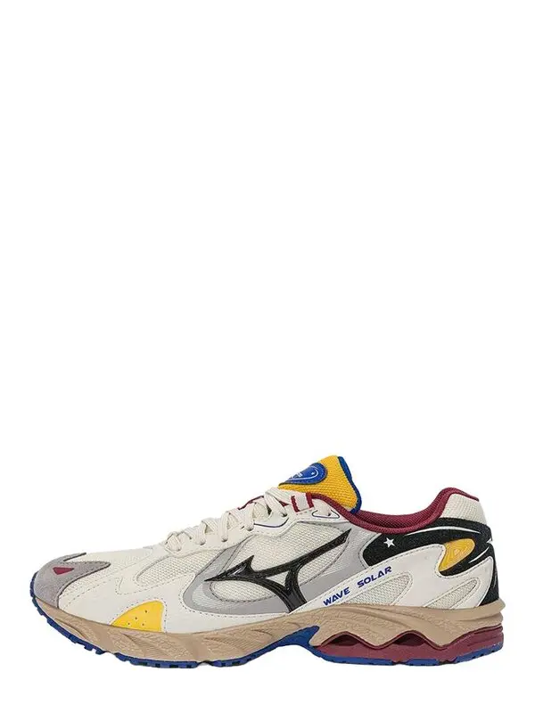 Mizuno Wave Rider Low Athletic Sneakers - White/yellow/black