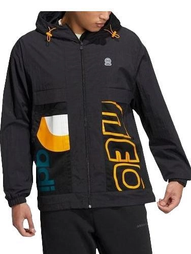 Adidas Neo Sports Woven Alphabet Hooded Jacket - Multi-color
