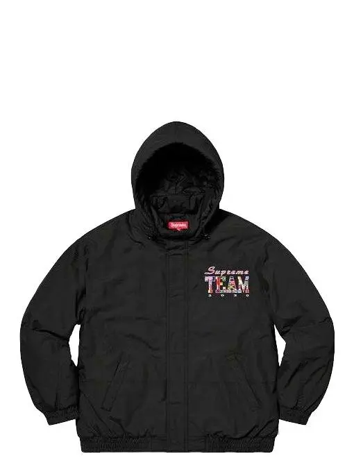 Supreme Super Team Puffy Jacket - Black