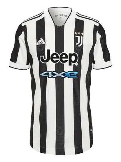 Adidas Juventus Au Player Edition 21-22 Season Home Soccer/football Short Sleeve Black White T-shirt - Default Color
