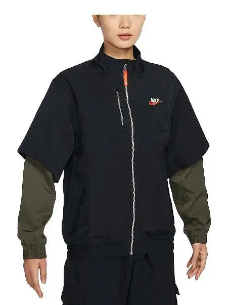 Nike City Utility Oversize Jacket - Black/orange