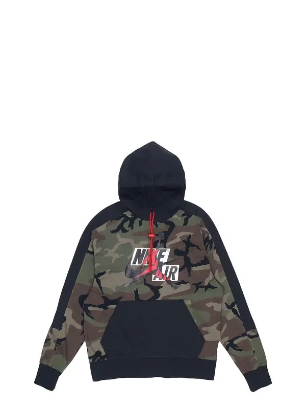 JORDAN Jumpman Classics Camo Hoodie - Olive Green