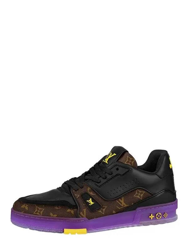 LOUIS VUITTON X Lakers Trainers - Purple/gold/black