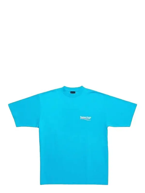 Balenciaga Political Campaign T-shirt Large Fit - Blue Sky