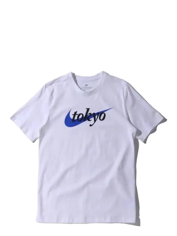 Nike City Logo T-shirt 'tokyo White Royal Blue - Default Colorway