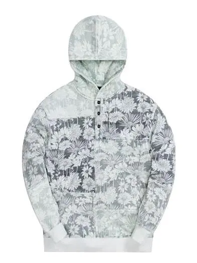 Kith Aster Floral Williams Iv Pullover 'stadium - Light Green