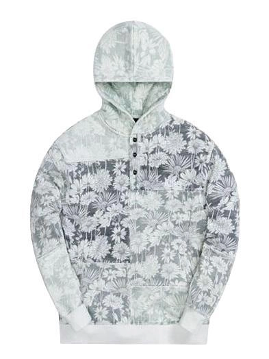 Kith Aster Floral Williams Iv Pullover 'stadium - Light Green