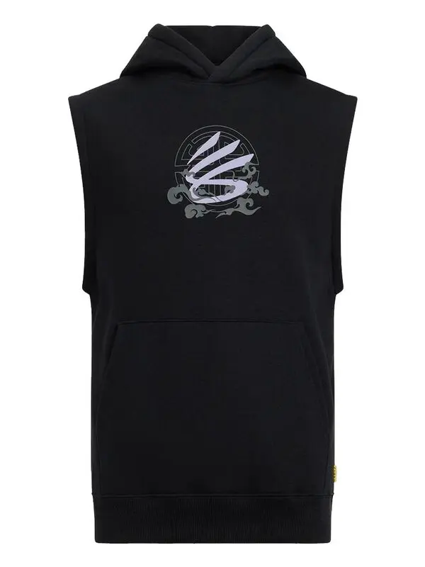 Under Armour Curry Tour Sleeveless Hoodie - Black