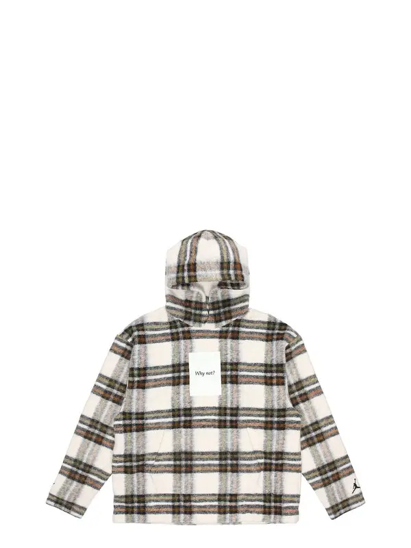 JORDAN Why Not?" Plaid Wool Hooded Sweater - Yellow/brown