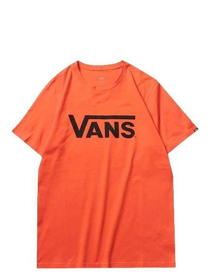 VANS Classic Logo Printing Short Sleeve Couple Style - Tan