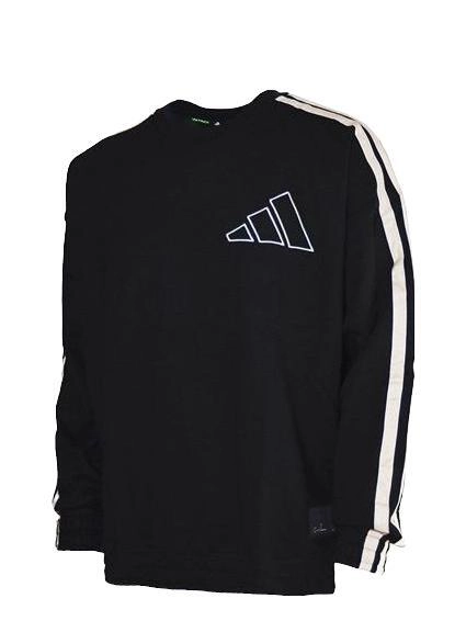Adidas Crew Neck Long Sleeve Pullover - Black