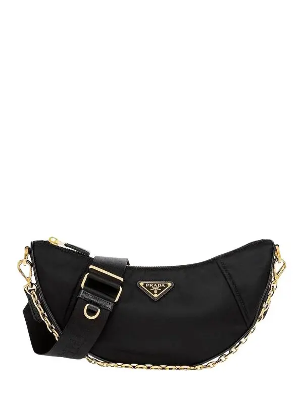 Prada Demi-lune Shoulder Bag - Black