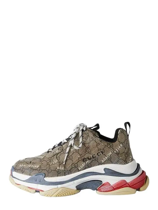 Balenciaga X Gucci Triple S Sneaker - Beige/ebony
