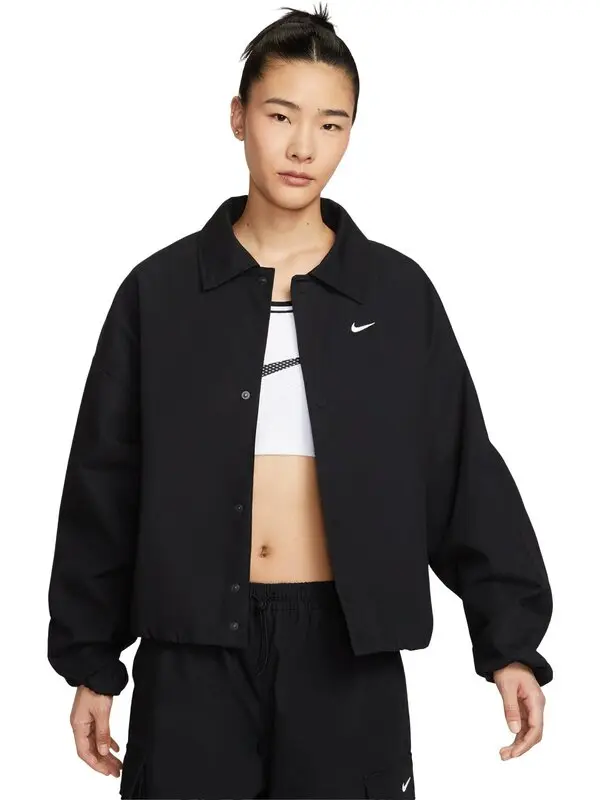 Nike Oversized Woven Jacket - Black