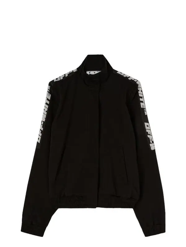 Off-White Logo-tape Track Jacket - Black