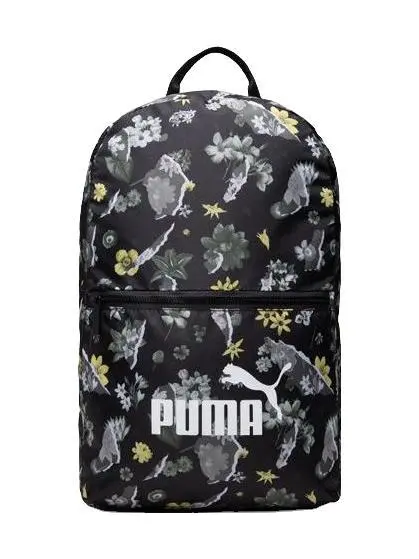 PUMA Seasonal Daypack Backpack - Black/purple/white