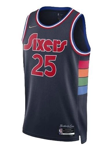 Nike X Nba Philadelphia 76ers Ben Simmons 25 Basketball Jersey - Blue
