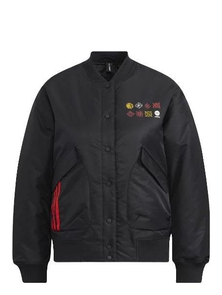 Adidas Neo Cny Padded Bomber Jacket - Black