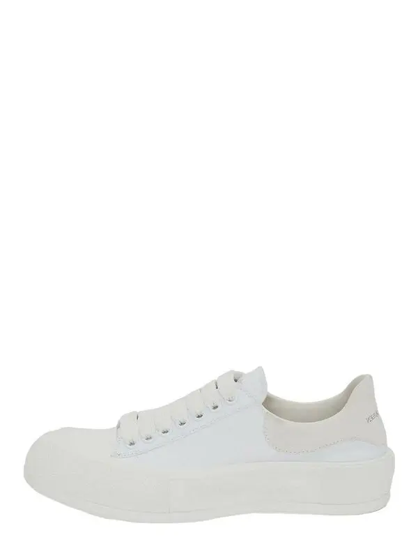 Alexander McQueen Deck Lace Up Plimsoll - White